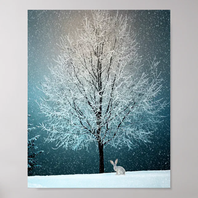 Winter Scene Poster | Zazzle