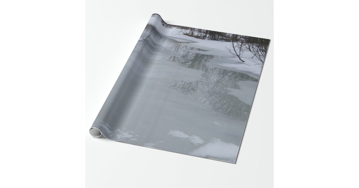 Winter Scene Wrapping Paper | Zazzle