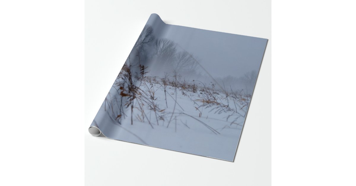 Winter Scene Wrapping Paper | Zazzle