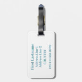 Winter Skiing custom luggage tag | Zazzle