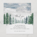 Winter Snow Baby It's Cold Outside Baby Shower Thank You Card | Zazzle