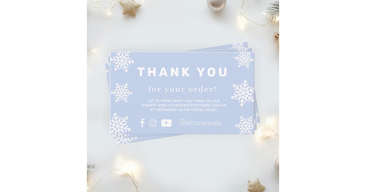 Winter Snow Business Card | Zazzle