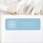 Winter Snowflake Address Label | Zazzle