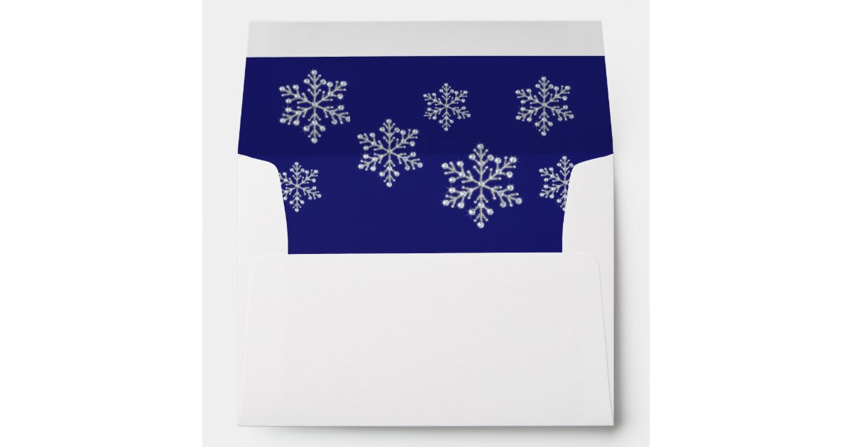 Winter Snowflake Envelope | Zazzle
