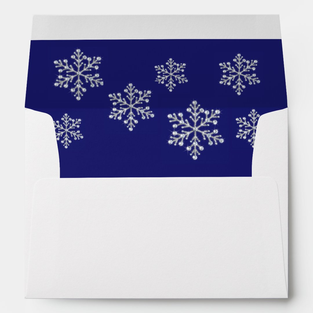 Winter Snowflake Envelope | Zazzle