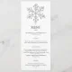 Winter Snowflake Menu 2 | Zazzle