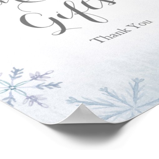 Winter Snowflakes Cards and gift sign | Zazzle