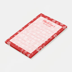 Winter Snowflakes | Personalized To Do List Post-it Notes | Zazzle