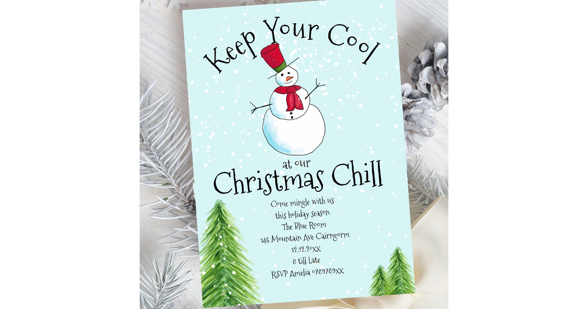 Winter Snowman Party Invitation | Zazzle