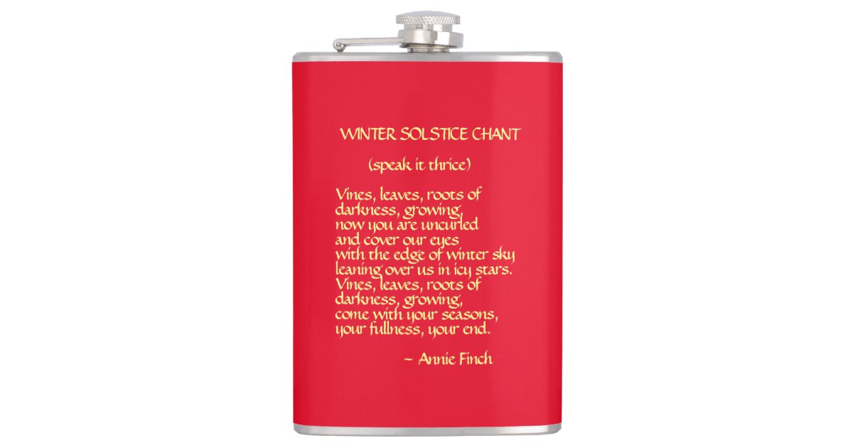 Winter Solstice Chant Flask | Zazzle