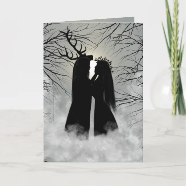 Winter Solstice God and Goddess Card | Zazzle