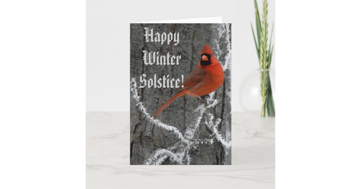 Winter Solstice Greetings Holiday Card | Zazzle