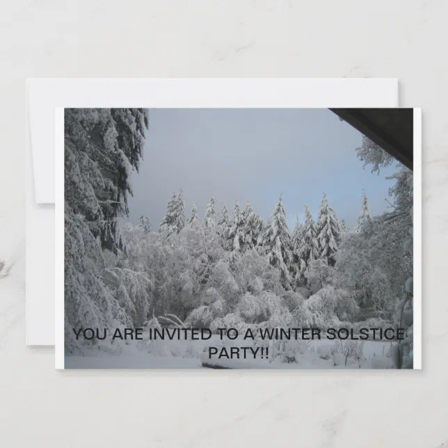 WINTER SOLSTICE INVITE | Zazzle