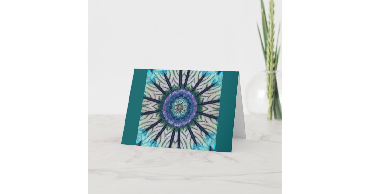 "Winter Solstice" Mandala Greeting Card | Zazzle