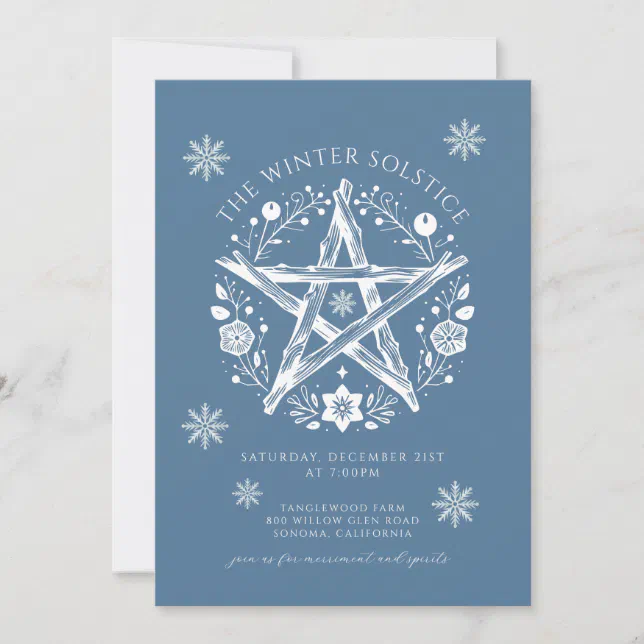 Winter Solstice Party Invitation | Zazzle