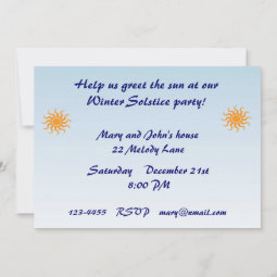 Winter Solstice Party Invitation | Zazzle