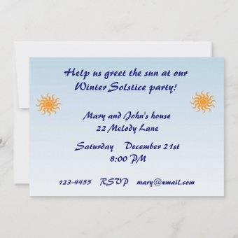 Winter Solstice Party Invitation | Zazzle