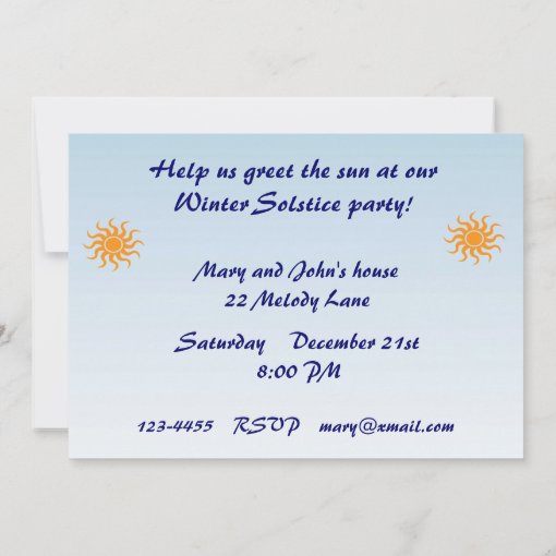 Winter Solstice Party Invitation | Zazzle