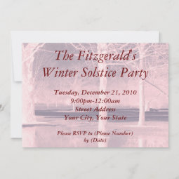Winter Solstice Party Invitation | Zazzle