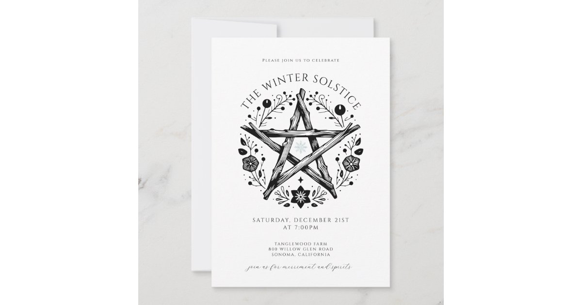 Winter Solstice Party Invitation | Zazzle