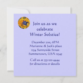 Winter Solstice Party Invitation | Zazzle