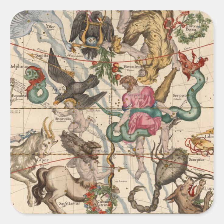 Winter Solstice Square Sticker | Zazzle