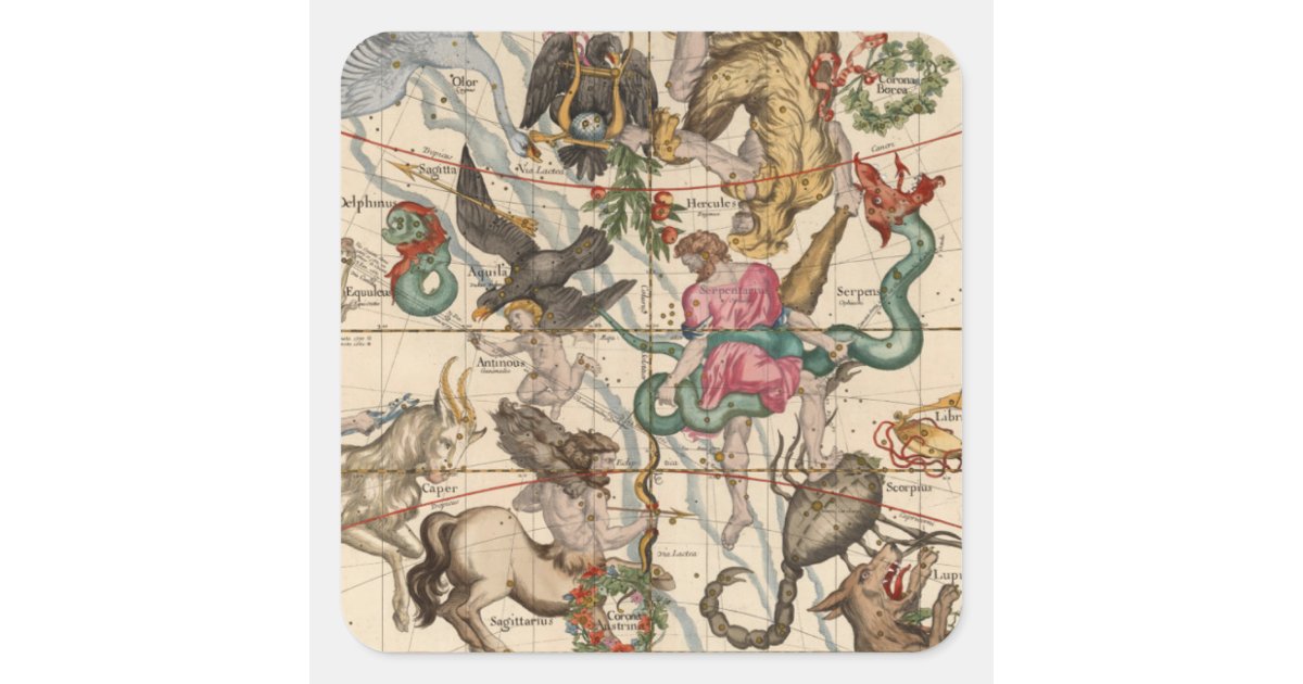 Winter Solstice Square Sticker | Zazzle