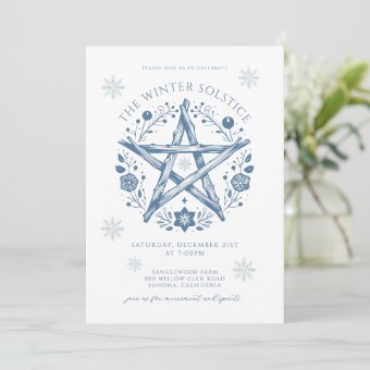 Winter Solstice Yuletide Party Invitation | Zazzle