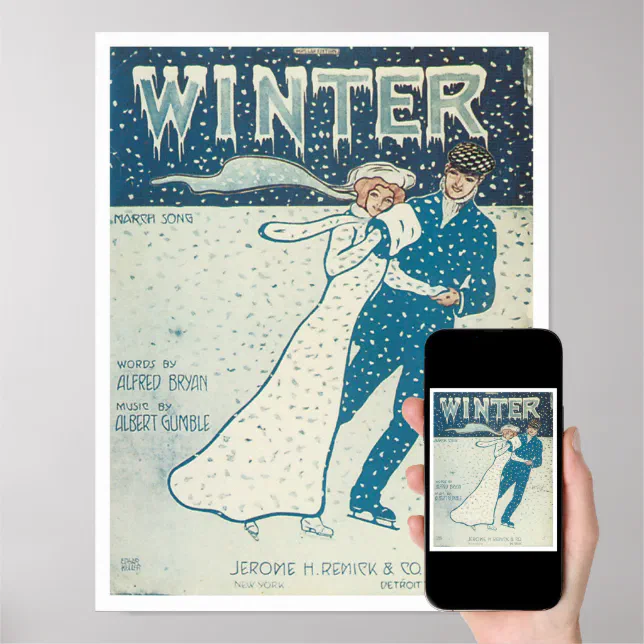 Winter Songbook Cover Poster | Zazzle