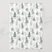 Winter Splendor Watermark Christmas Holiday Menu | Zazzle