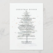 Winter Splendor Watermark Christmas Holiday Menu | Zazzle
