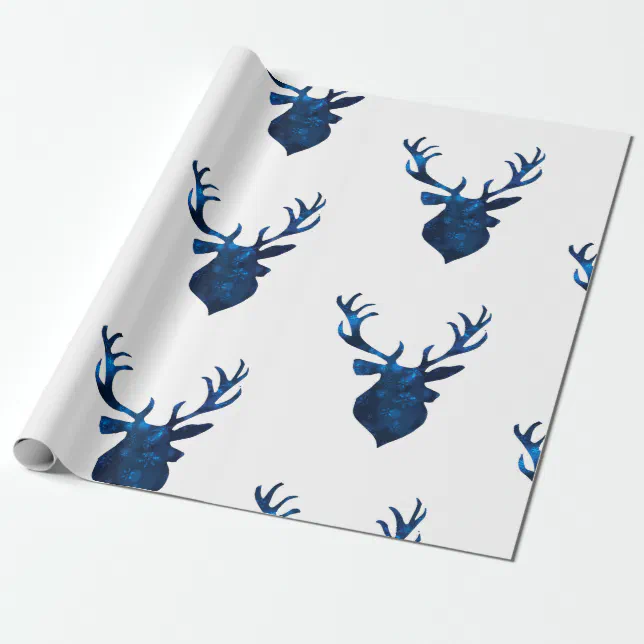 Winter Stag Wrapping Paper | Zazzle
