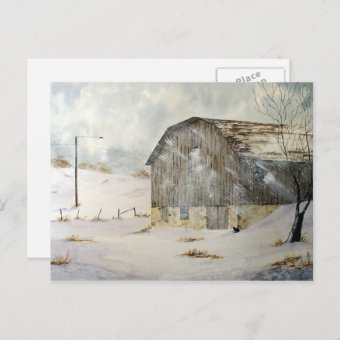 Winter Storm Warning Postcard | Zazzle