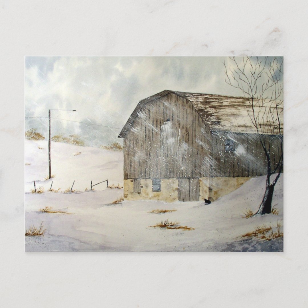 Winter Storm Warning Postcard | Zazzle