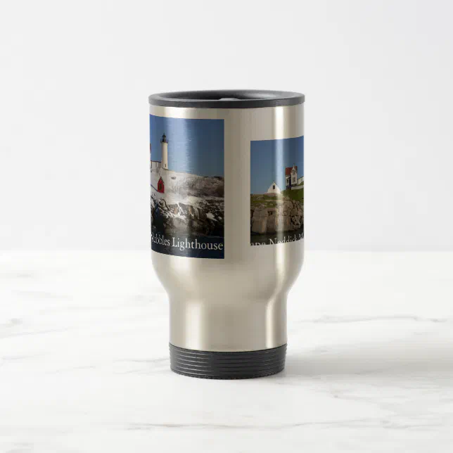 Winter & Summer Nubbles Lighthouse Travel Mug | Zazzle