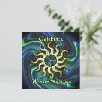 Winter Sun Solstice Party Invitation | Zazzle