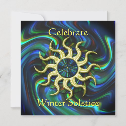 Winter Sun Solstice Party Invitation | Zazzle