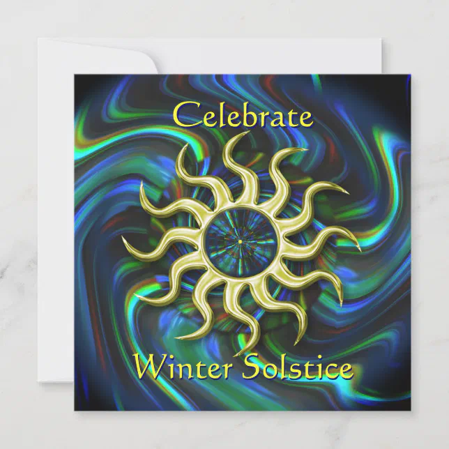 Winter Sun Solstice Party Invitation | Zazzle