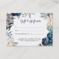 Winter Theme Gift Certificate | Zazzle