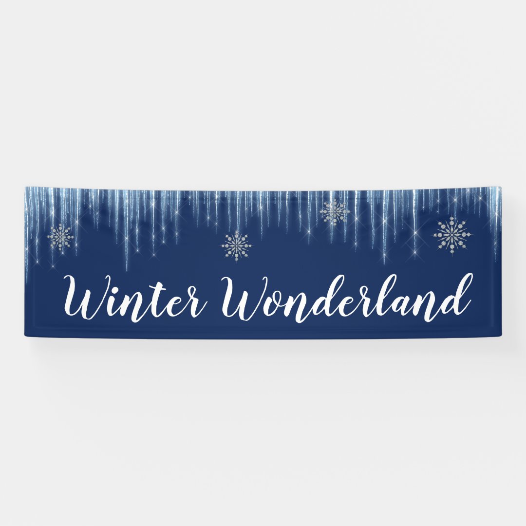 Winter Themed Long Banner | Zazzle