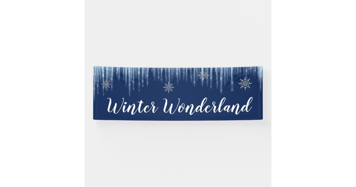 Winter Themed Long Banner | Zazzle
