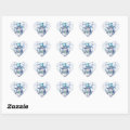 Winter Time Snowman Heart Sticker | Zazzle