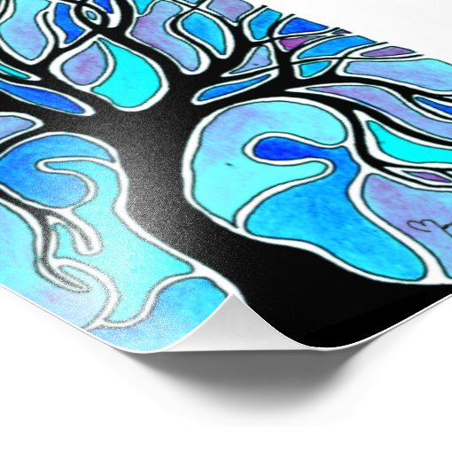 Winter Tree in Blue Photo Print | Zazzle