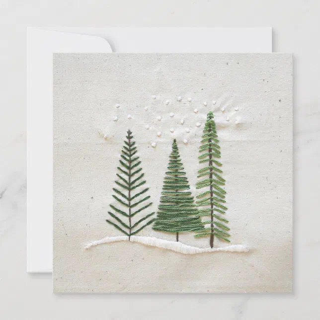 Winter Trees Greeting Card | Zazzle