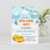 Winter tubing party invitation | Zazzle