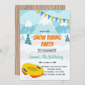 Winter tubing party invitation | Zazzle