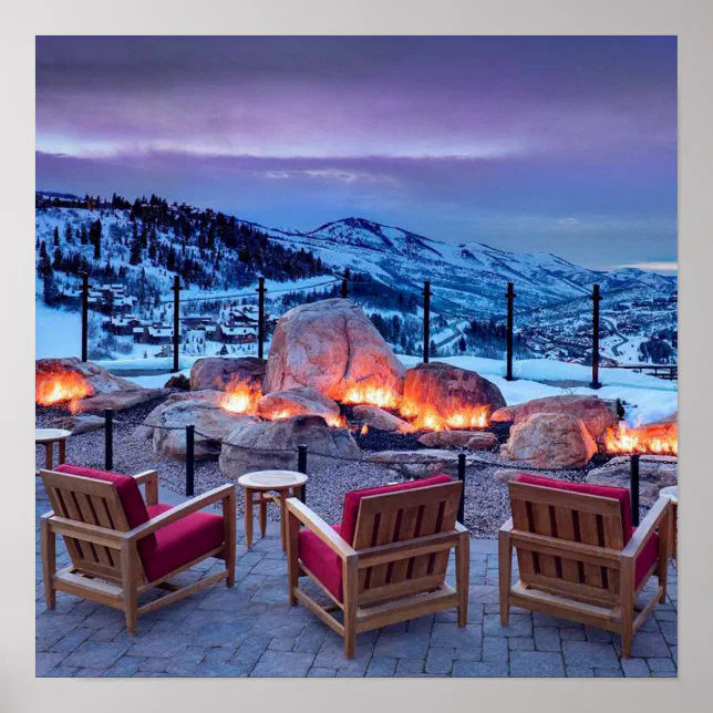 Winter Vacation Wall Art Poster | Zazzle
