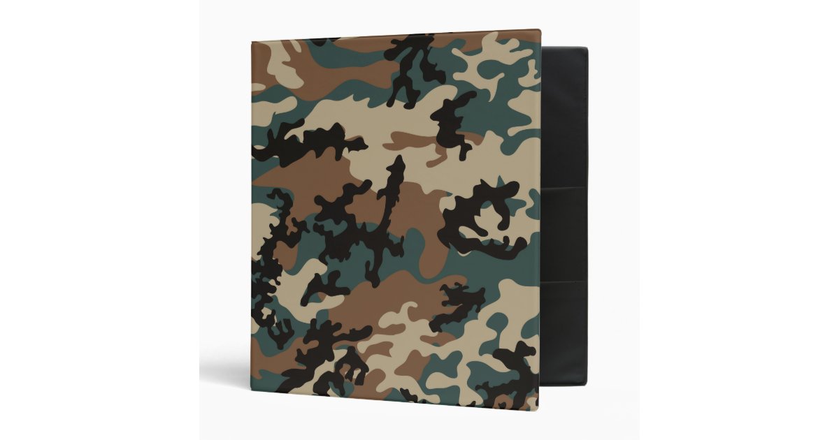 Winter Verdant Camo School Binder | Zazzle.com