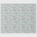 Winter Village Snow Scene Pattern Wrapping Paper | Zazzle