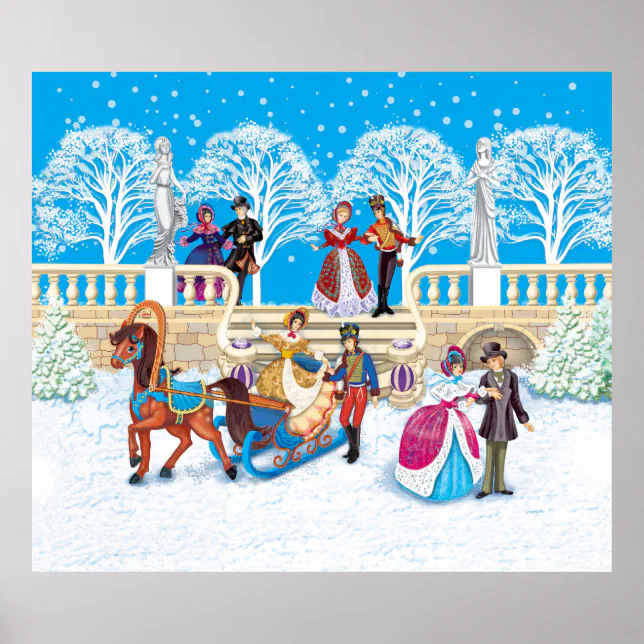 Winter walk poster | Zazzle